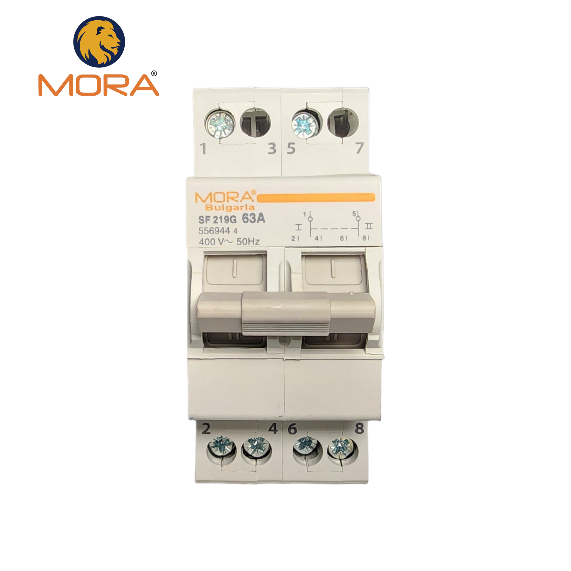 MORA 2P 63A MTS Dual Power Manual Transfer Isolating Switch Interlock