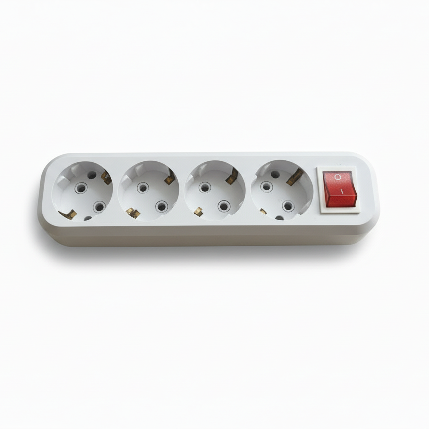 Computer Power Lead Extension with 4 Sockets – Alladin Store