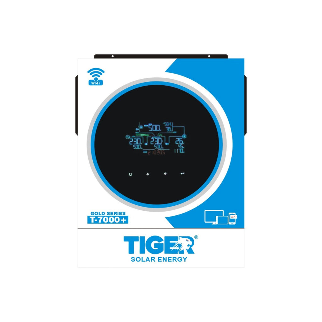 Tiger T-7000+ Gold Series 6kW Hybrid solar Inverter With 7000W PV | Bu ...