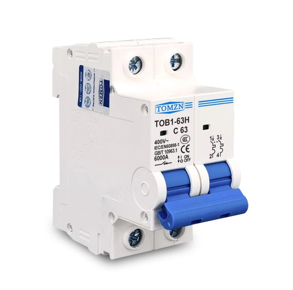 Tomzn 4P Three Phase ATS Dual Power Automatic Transfer Switch 125A ...