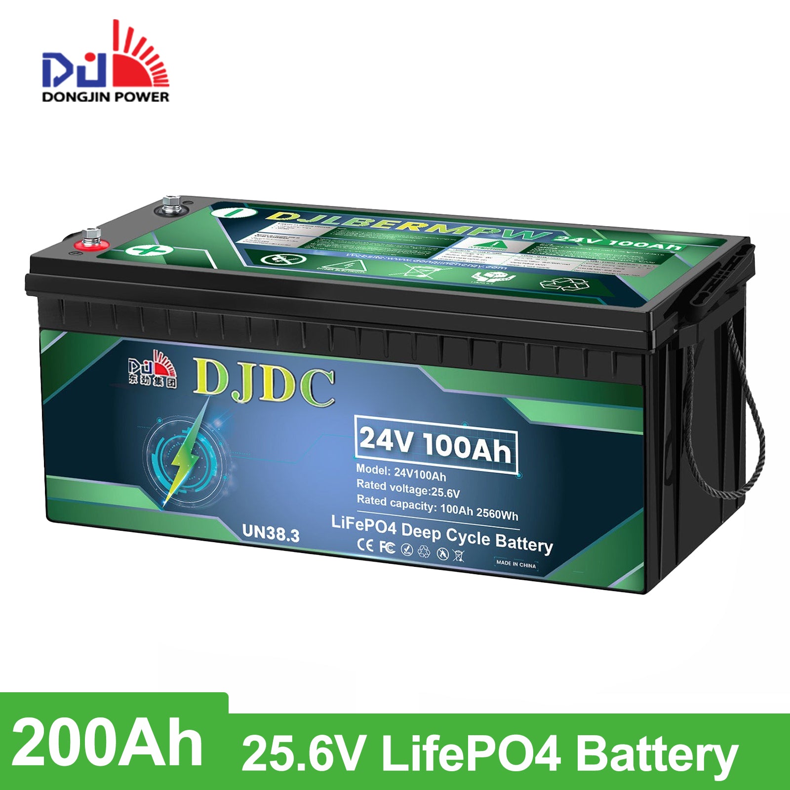 DJDC Dongjin 24v 100Ah Lithium-Ion LiFePO4 Deep Cycle battery Without – Alladin Store