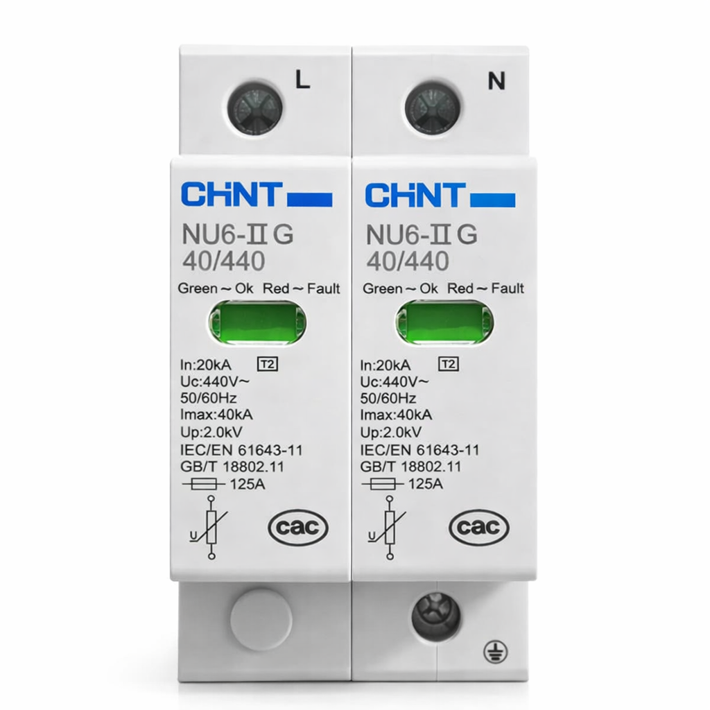 CHINT NU6-IIG 40/440 2P 400V AC Surge Protection Device (SPD) – Alladin ...