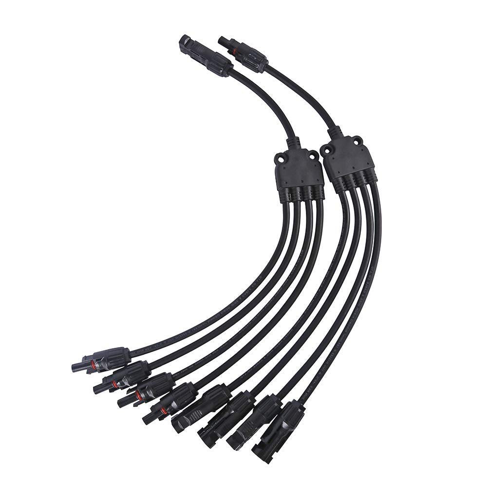 MC4 Y branch connector for parallel solar panel connections - Multibra